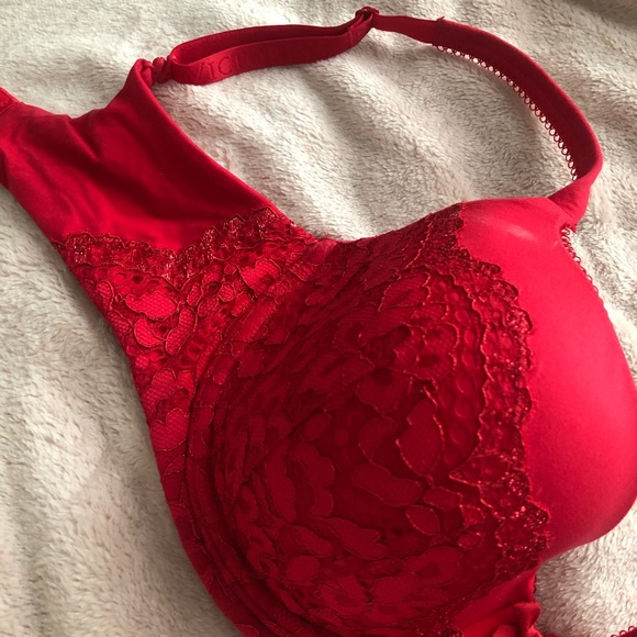 Victoria's Secret | Intimates & Sleepwear | Victorias Secret Red Lace ...